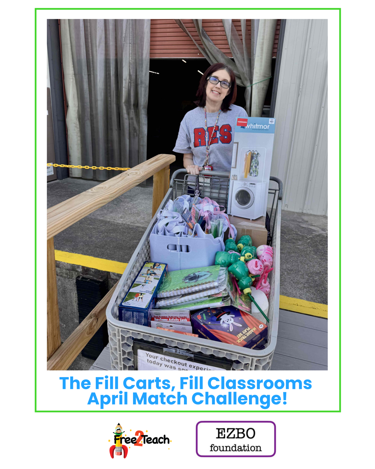 The Fill Carts, Fill Classrooms Challenge | Free 2 Teach